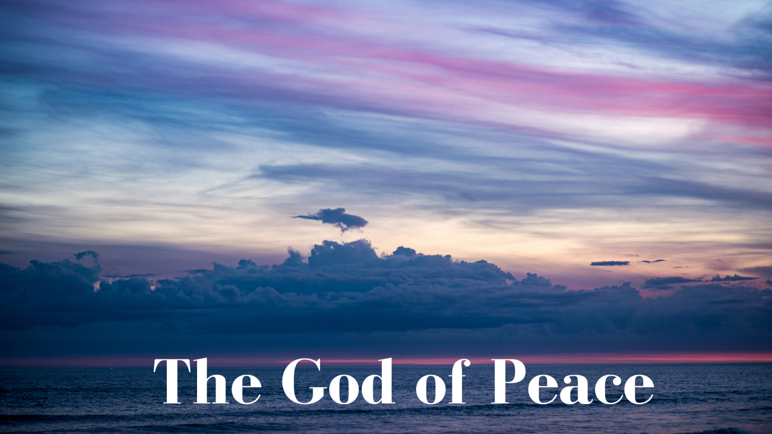 The God of Peace - Preachers Corner