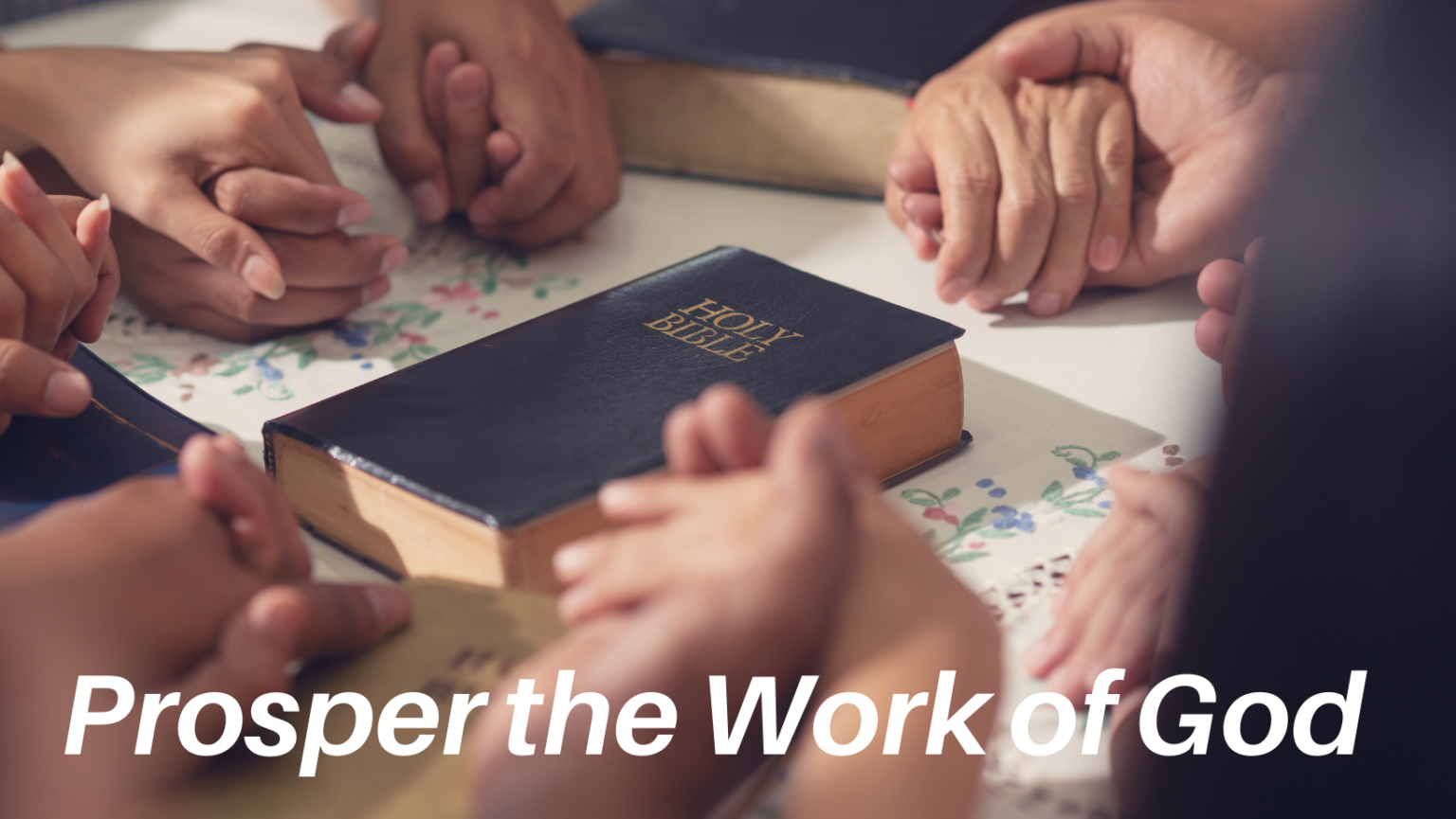 Prosper the work of God - Preachers Corner
