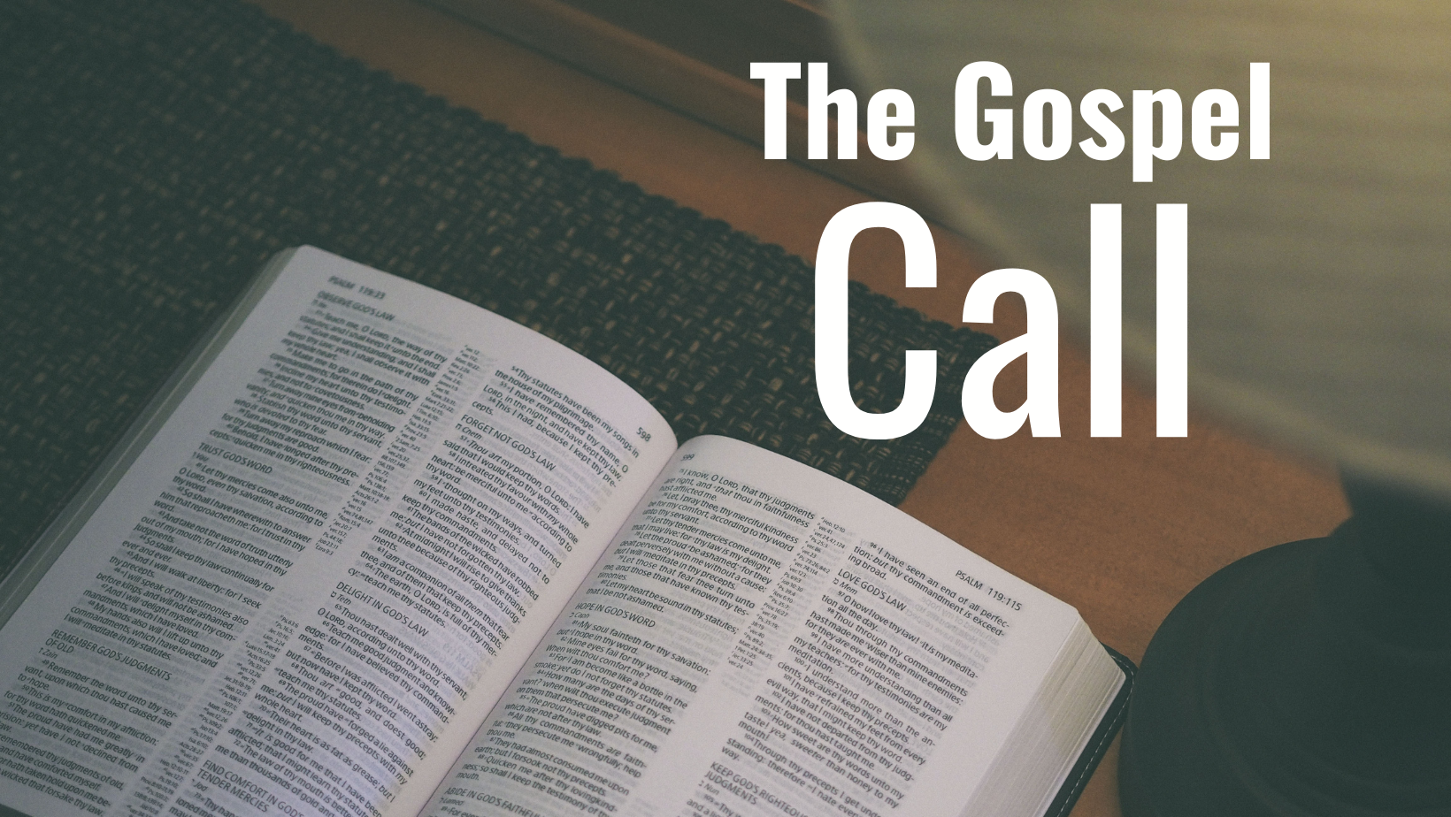 The Gospel Call - Preachers Corner