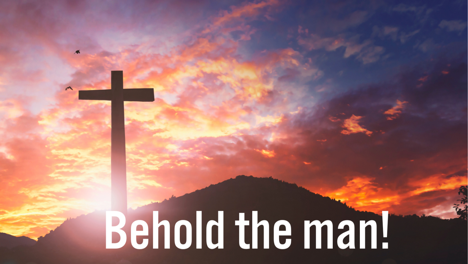 Behold the man! - Preachers Corner