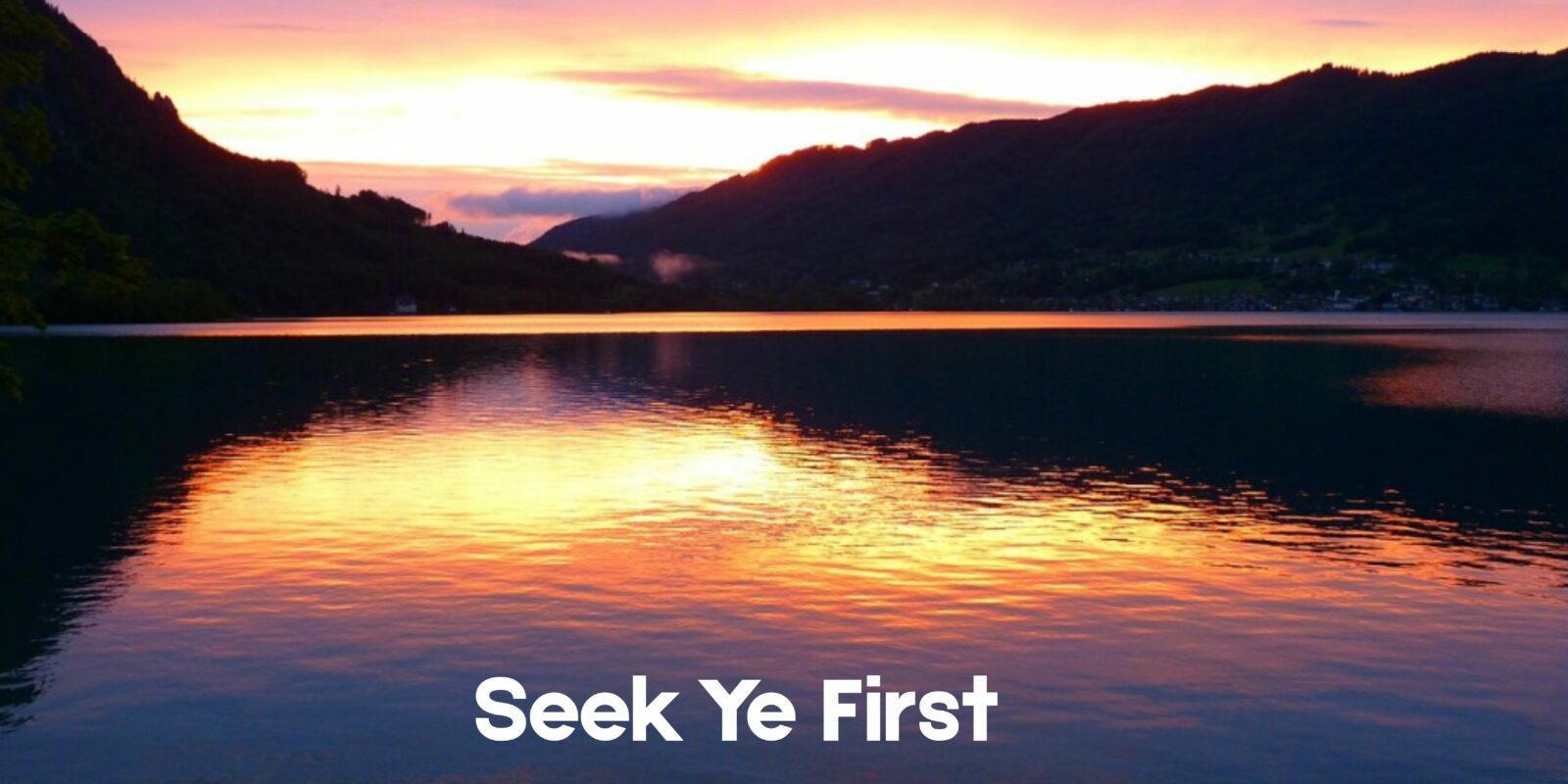Seek Ye First - Preachers Corner